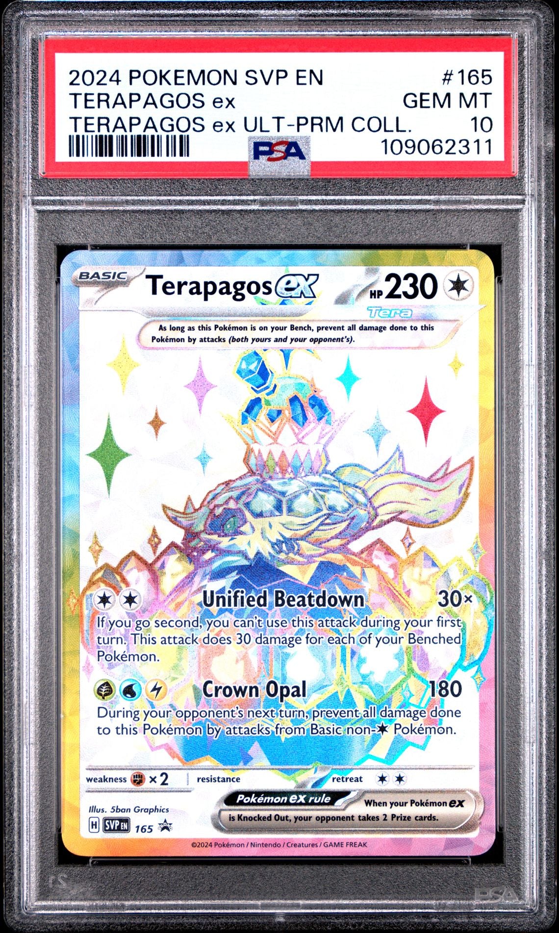 2024 Pokemon SVP En — SV Black Star Promo — 165 Terapagos Ex Terapagos – SoleSavy