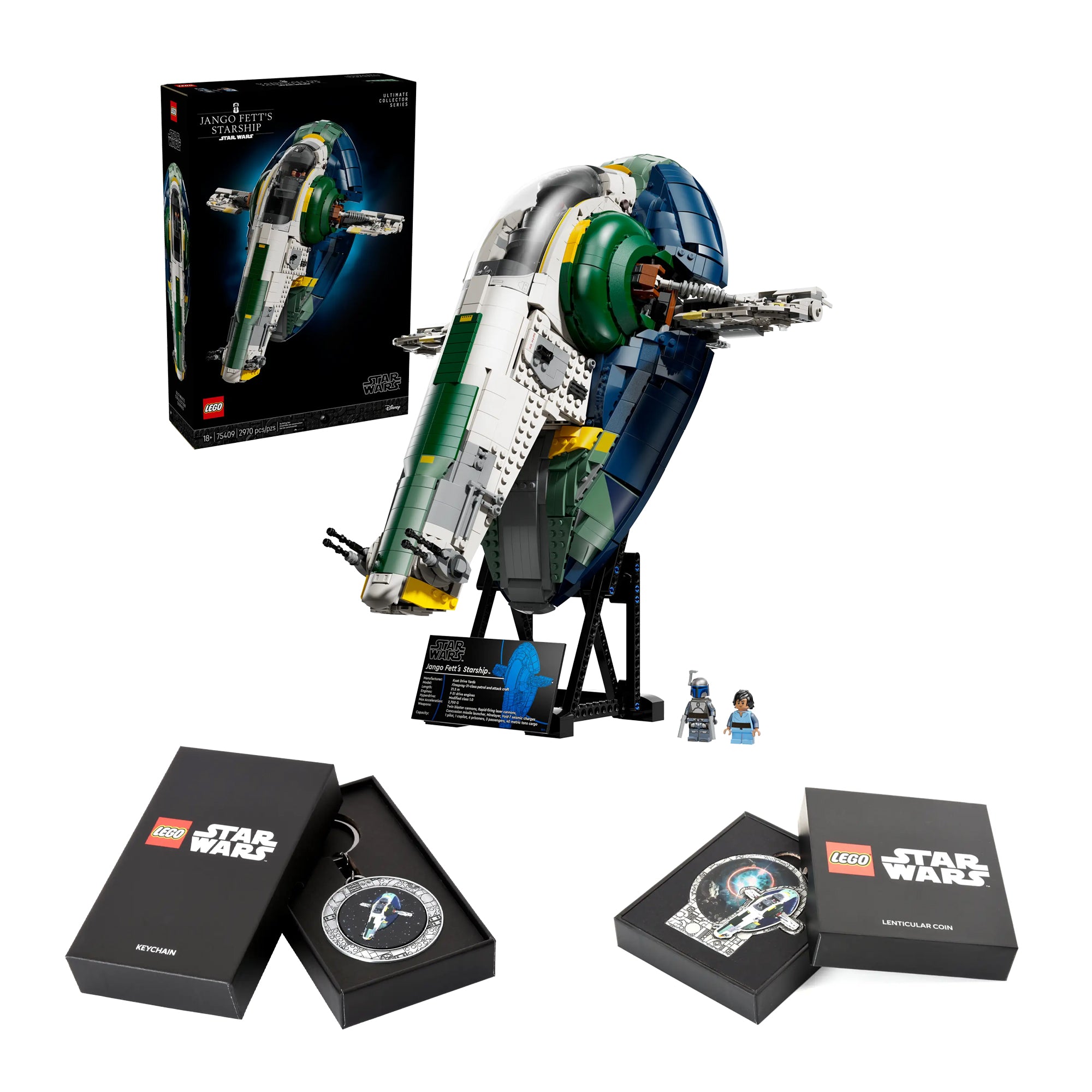 LEGO Star Wars - Jango Fett's Firespray-Class Starship - #75409 + Incl ...