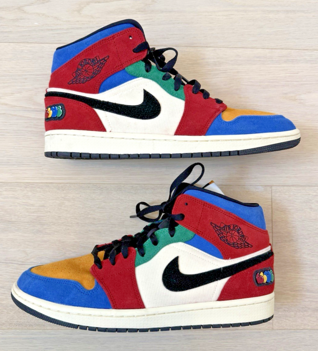 Jordan 1 Mid SE Fearless Blue the Great - CU2805-100 - Gently Worn - N ...